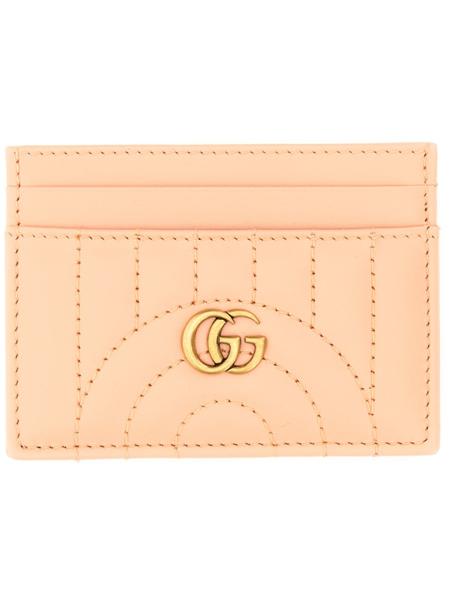 GUCCI - GG MARMONT METELASSÉ LEATHER CARD CASE - Eleonora Bonucci