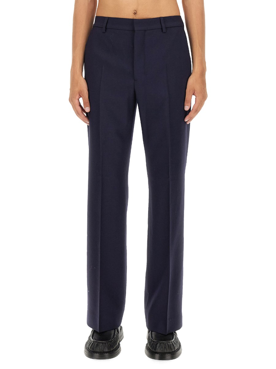 AMI PARIS - WIDE FIT WOOL PANTS - Eleonora Bonucci