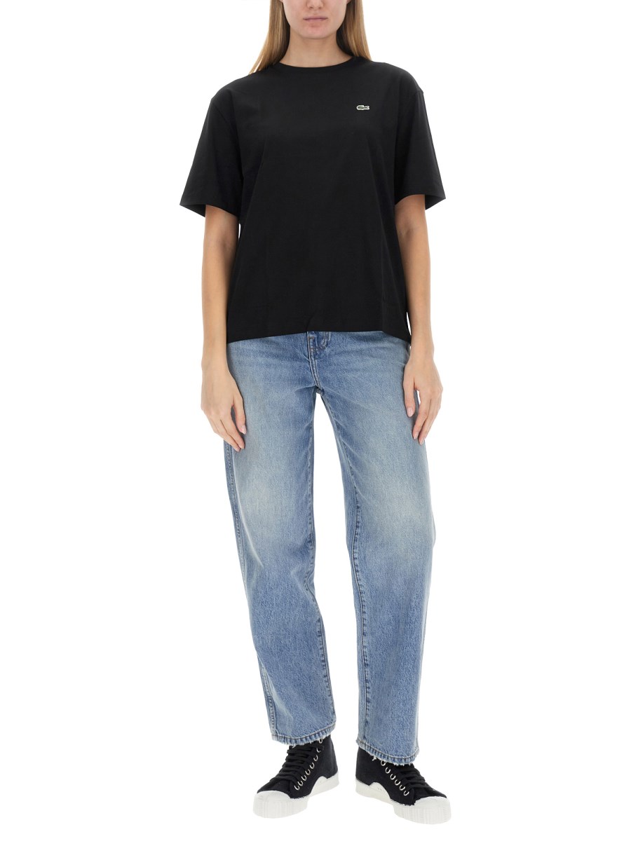 LACOSTE - T-SHIRT WITH LOGO - Eleonora Bonucci
