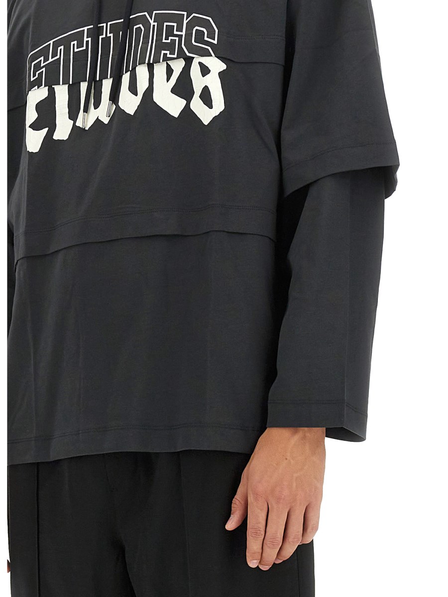 ÉTUDES - COTTON SWEATSHIRT WITH LOGO - Eleonora Bonucci