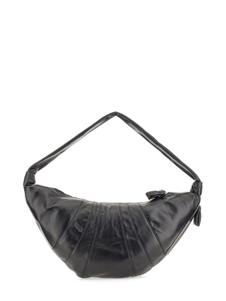 LEMAIRE - LARGE CROISSANT BAG IN COATED COTTON - Eleonora Bonucci