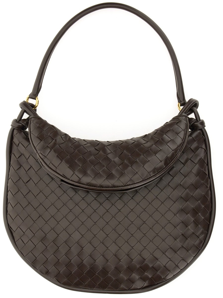 BOTTEGA VENETA - LARGE LEATHER "CUFFLINKS" BAG - Eleonora Bonucci