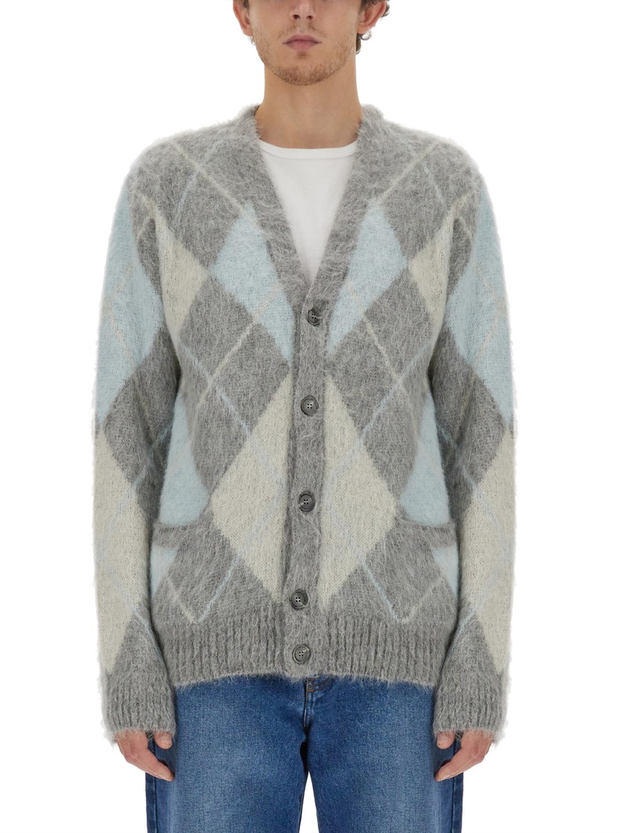 AMI PARIS - MOHAIR BLEND CARDIGAN - Eleonora Bonucci