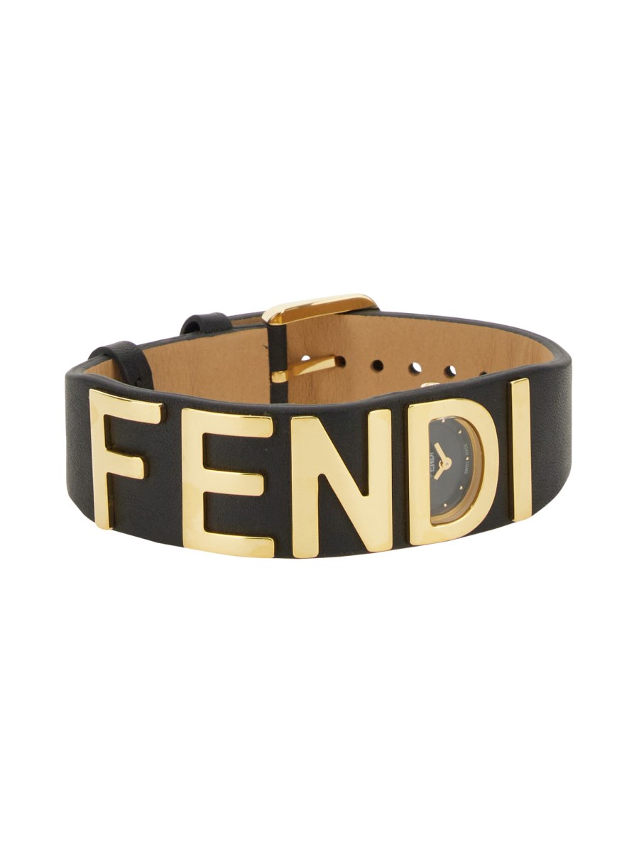 FENDI - "FENDIGRAPHY" BRACELET WATCH WITH LETTERING LOGO - Eleonora Bonucci