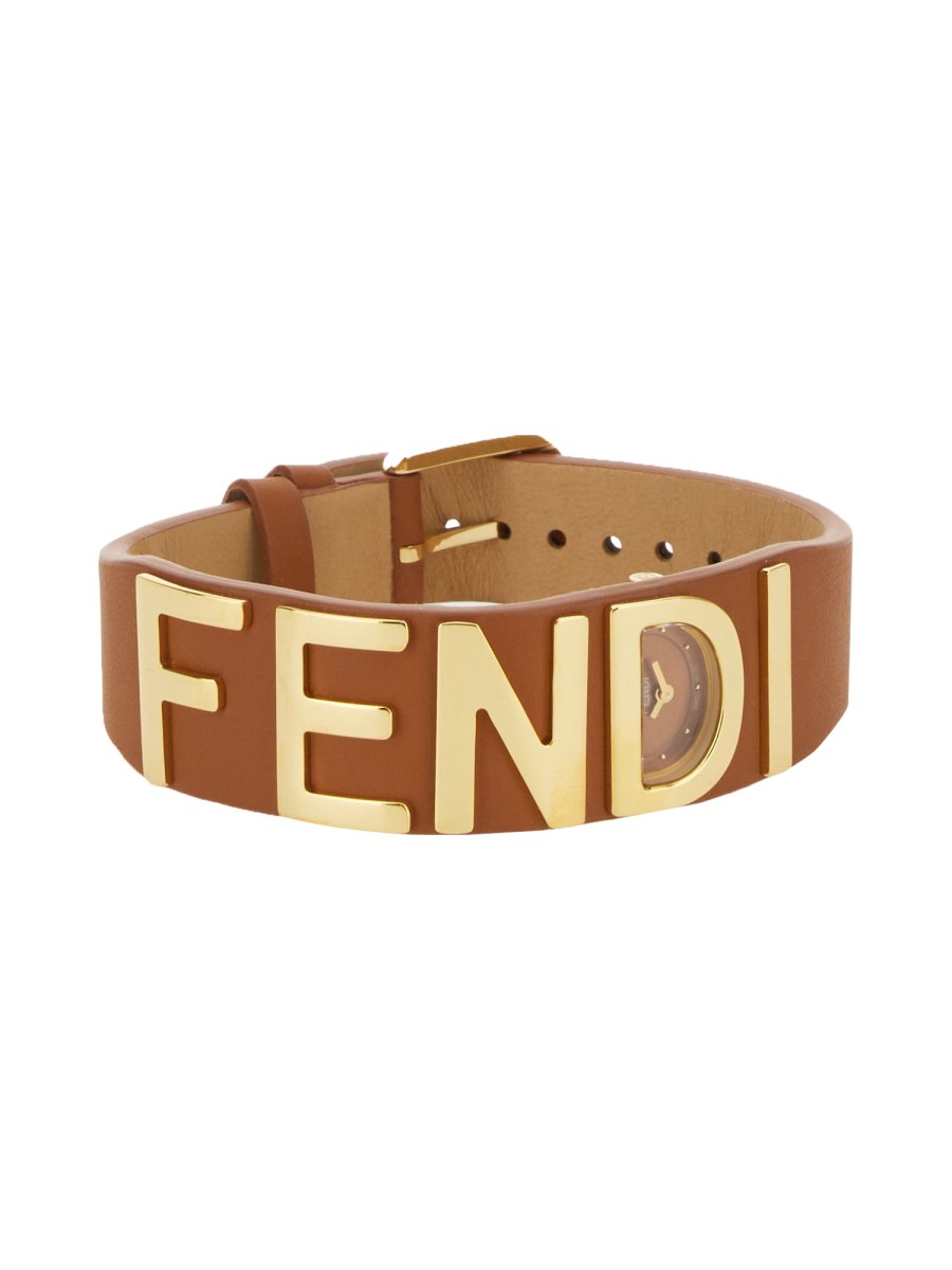 FENDI - FENDIGRAPHY BRACELET WATCH WITH LETTERING LOGO - Eleonora Bonucci