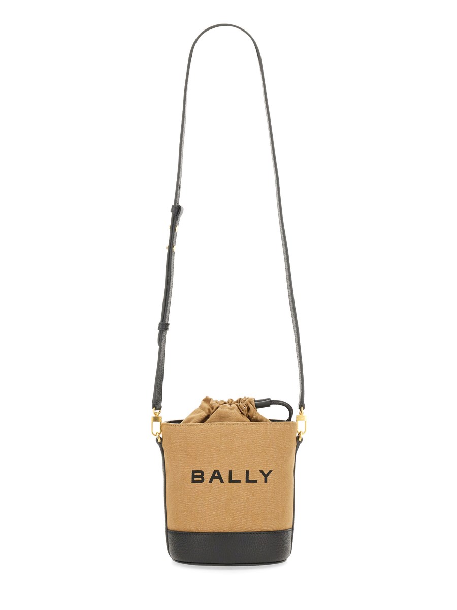 BALLY - COTTON "BAR" BUCKET BAG - Eleonora Bonucci