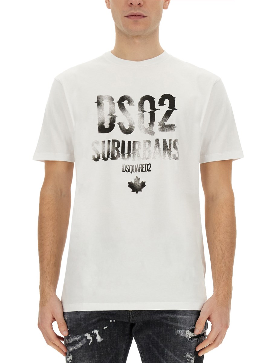 DSQUARED - T-SHIRT D2 PHYS. ED. COOL IN COTTON JERSEY - Eleonora Bonucci
