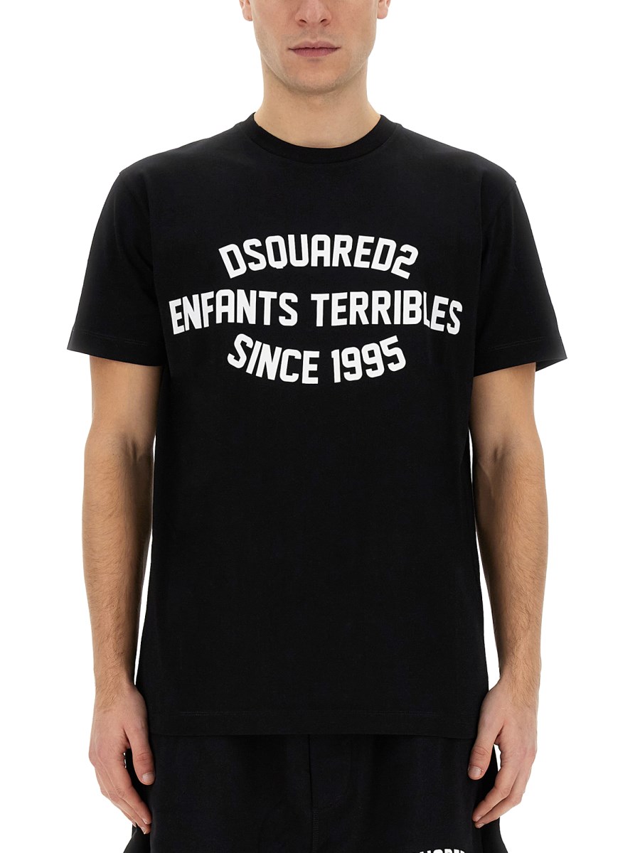 DSQUARED - LOGO PRINT T-SHIRT - Eleonora Bonucci