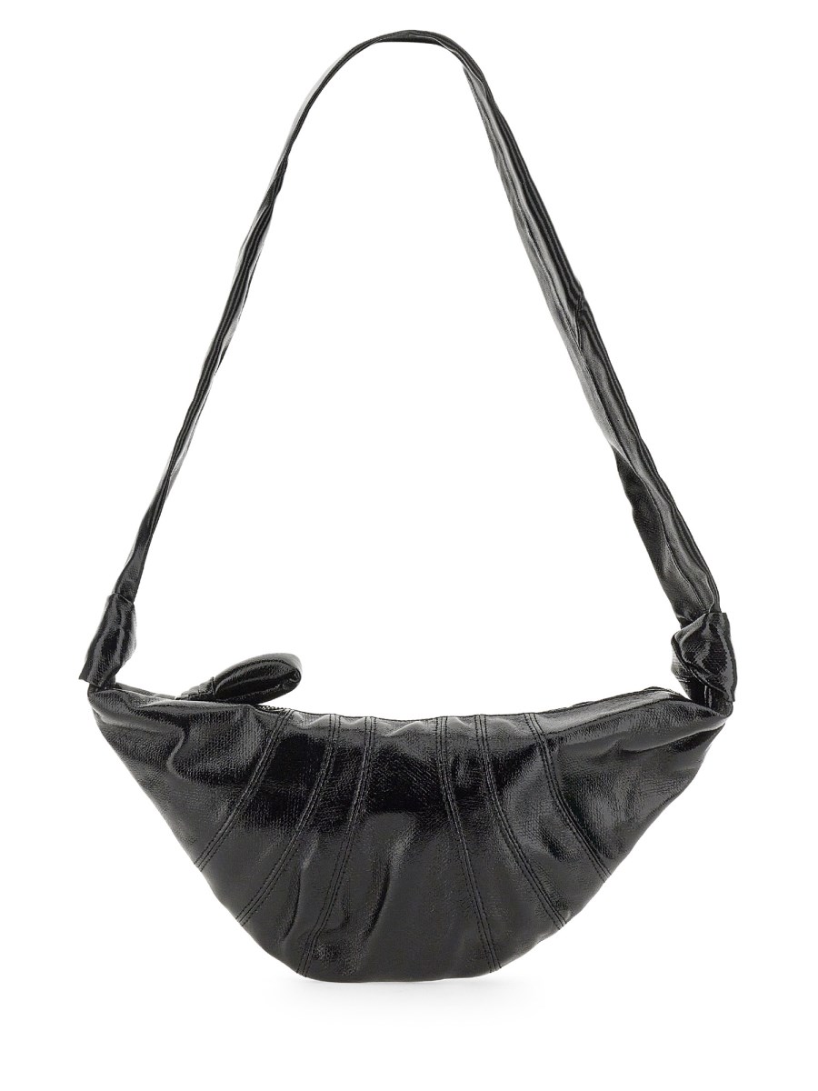 LEMAIRE - SMALL "CROISSANT" BAG IN COATED COTTON CANVAS - Eleonora Bonucci