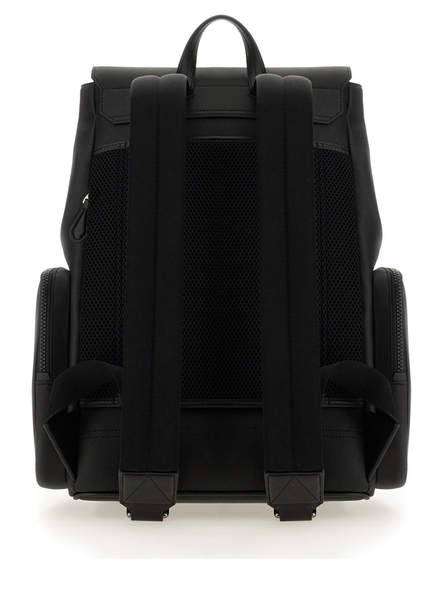 BALLY - MYTHOS MAXI LEATHER BACKPACK - Eleonora Bonucci