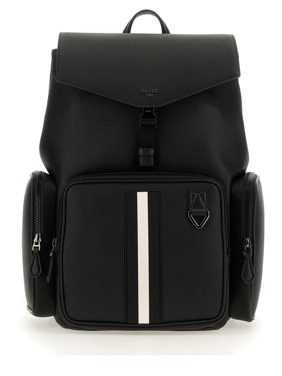 BALLY - MYTHOS MAXI LEATHER BACKPACK - Eleonora Bonucci