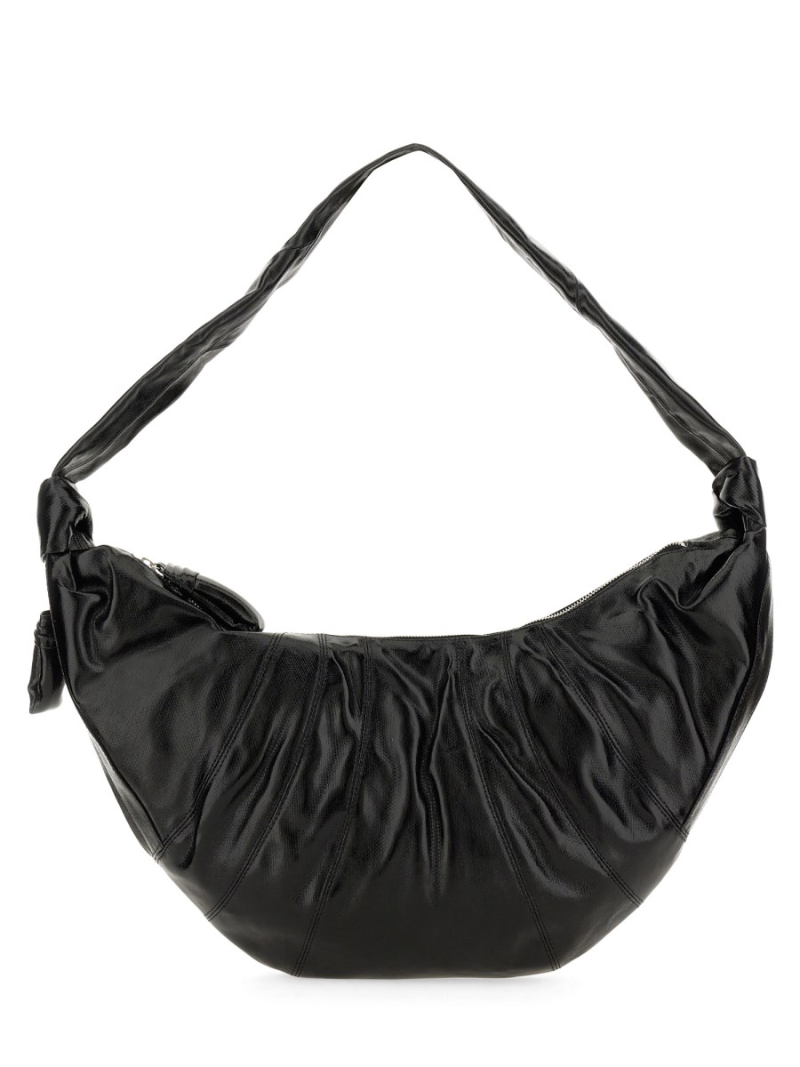 LEMAIRE - "CROISSANT LARGE" BAG IN COATED COTTON - Eleonora Bonucci