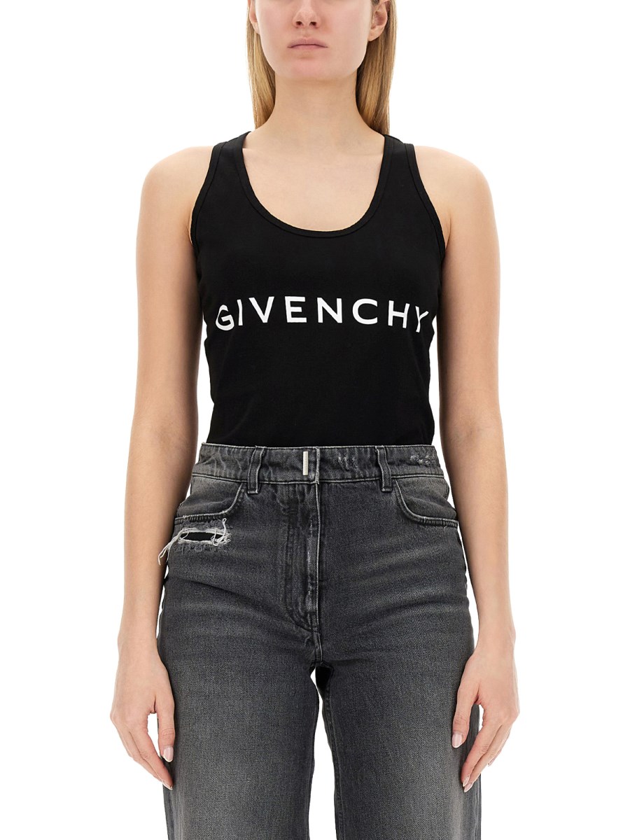 GIVENCHY - TANK TOP WITH LOGO - Eleonora Bonucci