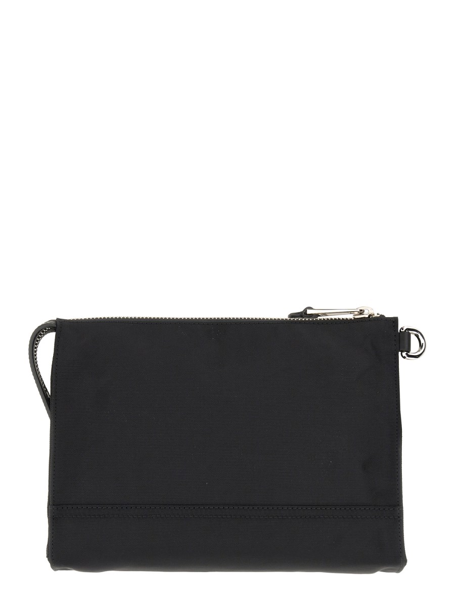 MOSCHINO - CLUTCH BAG WITH LOGO - Eleonora Bonucci MOSCHINO - CLUTCH BAG WITH LOGO - Eleonora Bonucci