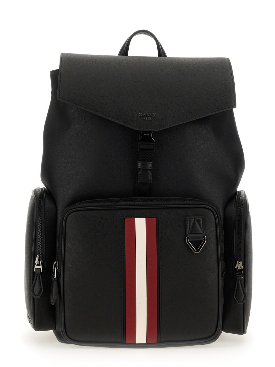 BALLY - MYTHOS MAXI LEATHER BACKPACK - Eleonora Bonucci