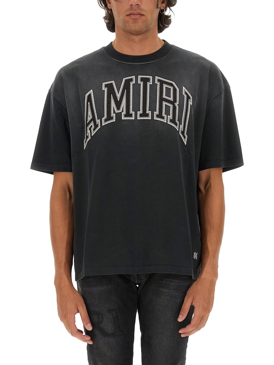 AMIRI - T-SHIRT WITH LOGO - Eleonora Bonucci