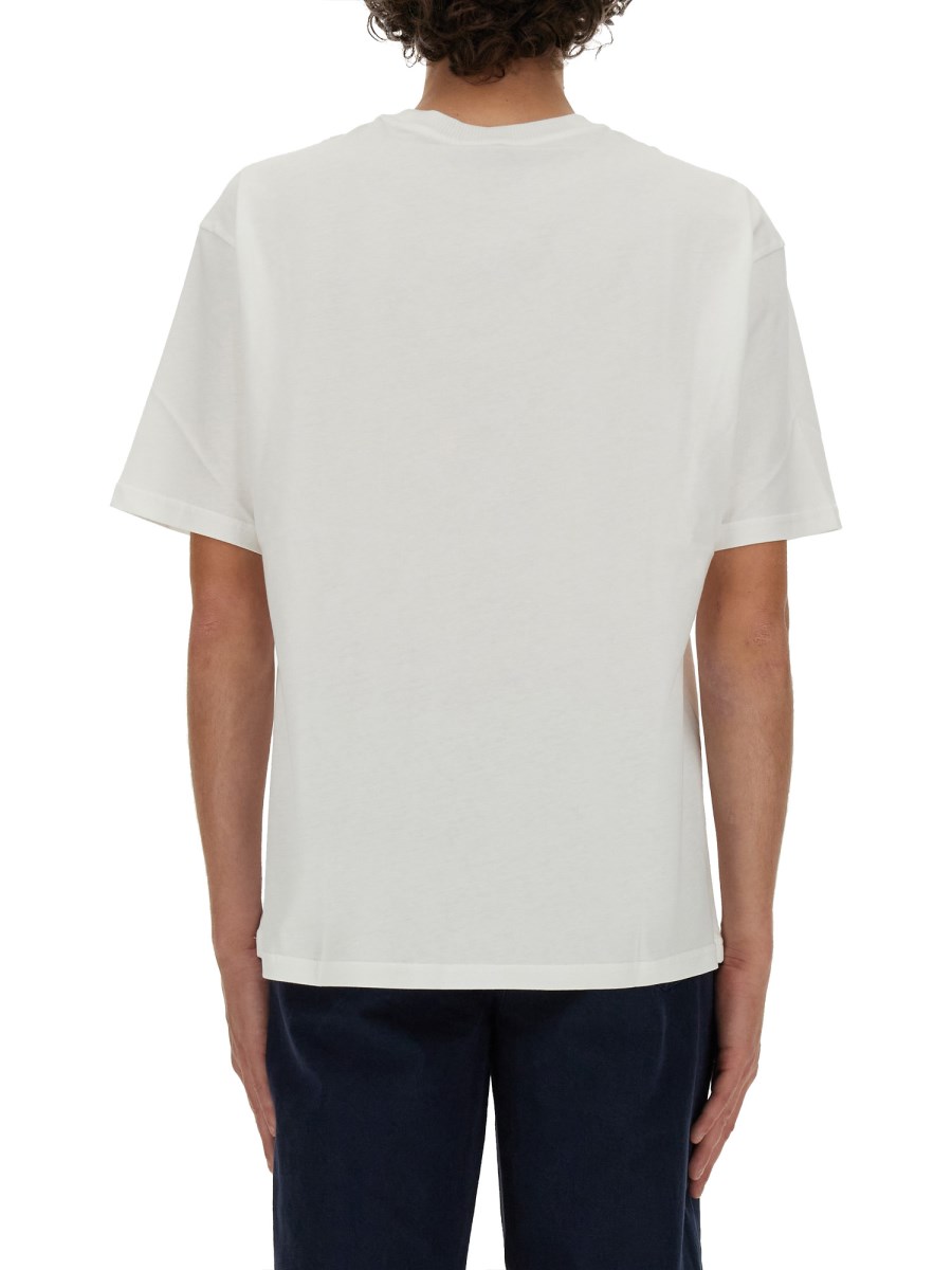 A.P.C. - COTTON JERSEY T-SHIRT WITH MICRO LOGO PRINT - Eleonora Bonucci