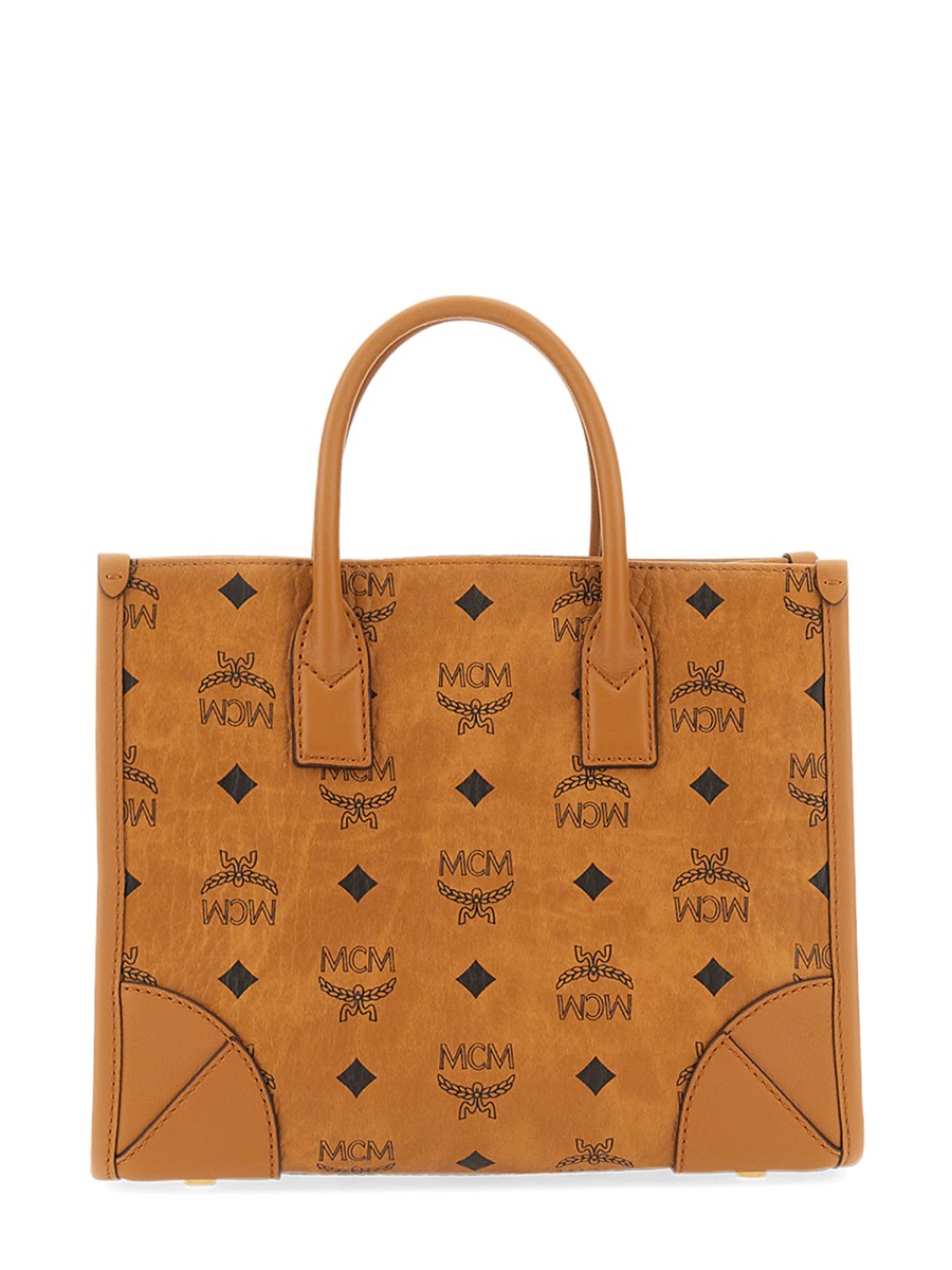 MCM - MUNCHEN SHOPPING BAG WITH VISETOS PATTERN - Eleonora Bonucci