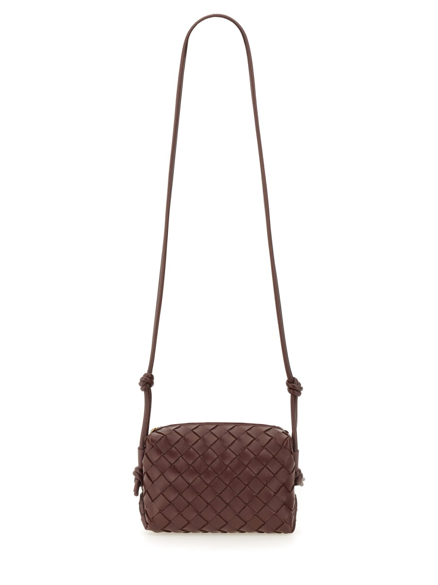 BOTTEGA VENETA - "LOOP" MINI LEATHER CAMERA BAG WITH WOVEN PATTERN - Eleonora Bonucci