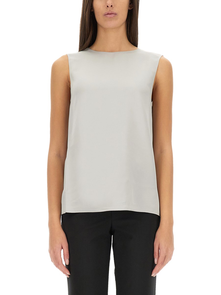THEORY - SILK GEORGETTE "SHELL" TOP - Eleonora Bonucci